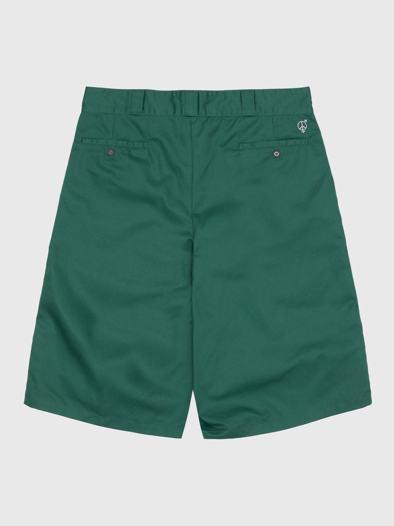Welder's Stitch Loose Fit Work Shorts Work Green Silver | Pants | Meridian